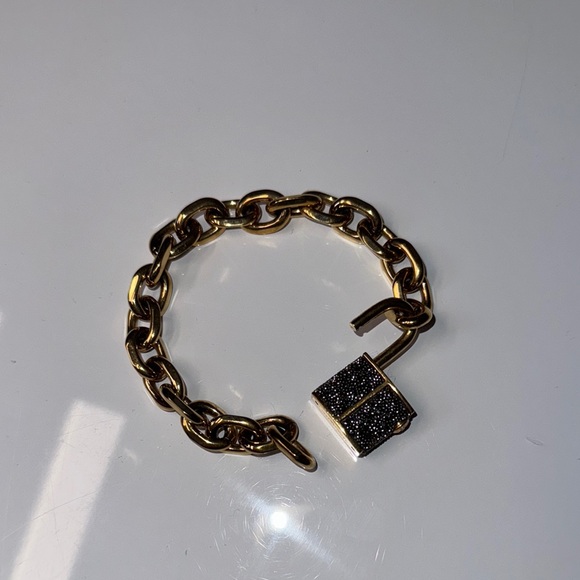 henri bendel | Accessories | Henri Bendel Gold And Black Chain Bracelet ...